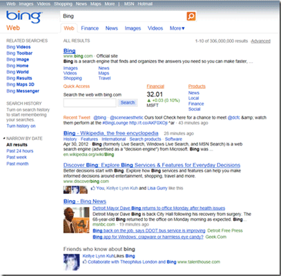 Bing Redesigns for Better Results