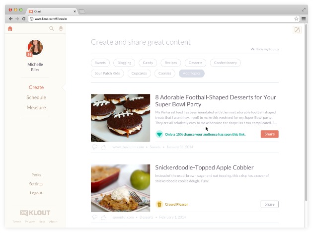 Klout Unveils Content Platform