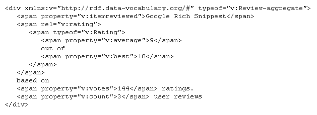 Microformats, Microdata and RDFa for Rich Snippets